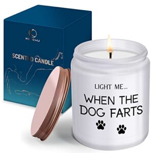 Dog Mom Gifts for Women, Funny Birthday Christmas&Thanksgiving Day Warm Gift for Pet Lovers Best Friends Girlfriend Sisters Female Coworker Relaxing Presents Lavender Candle