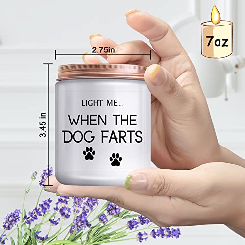 Dog Mom Gifts for Women, Funny Birthday Christmas&Thanksgiving Day Warm Gift for Pet Lovers Best Friends Girlfriend Sisters Female Coworker Relaxing Presents Lavender Candle