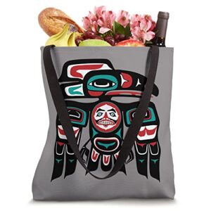 Raven Native American Indigenous Pride Haida Tlingit Totem Tote Bag