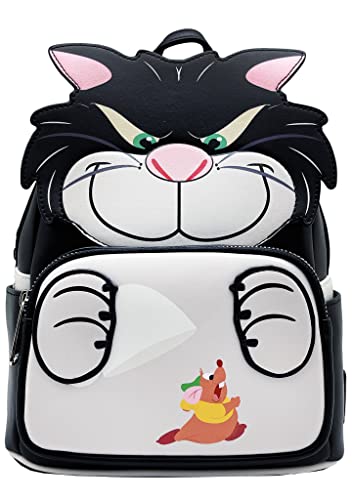 Loungefly X LASR Exclusive Disney Cinderella Lucifer Cosplay Mini Backpack - Fashion Cosplay Disneybound Cute Backpacks, Black