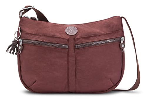 Kipling Women's Izellah Crossbody Bags, Mahogany, Brown, Mahogany, One Size