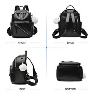 KUANG! Women Pu Leather Backpack Rucksack Travel Shoulder Handbag for Backpack Bags Girls Small School Bag Casual Daypack