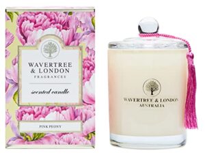 wavertree & london soy candle – pink peony