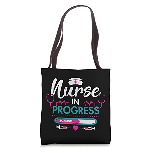 Nurse In Progress Funny Nursing Student Future Nurse Tote Bag