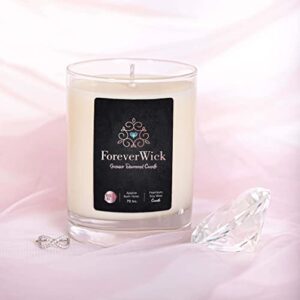 ForeverWick Surprise Candle with Diamond Inside | Foreverwick Candles | Scented Soy Candles Gifts for Women Anniversary Candle Wax | Romance Candles All-Natural Organic Soy Candle 14oz | 70h