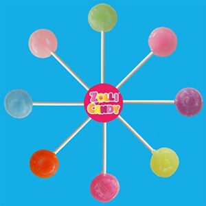 Zollipops Clean Teeth Lollipops - AntiCavity Sugar Free Candy with Xylitol for a Healthy Smile Great for Kids, Diabetics and Keto Diet. Natural Fruit Variety, 3.1 Ounce