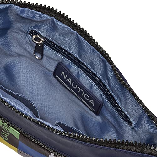 Nautica womens Nautica Pennant Nylon Adjustable Crossbody, Indigo, One Size US