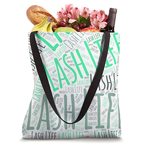 Lash life design for an eyelash extension professional Tote Bag