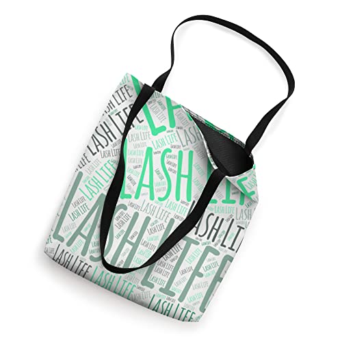 Lash life design for an eyelash extension professional Tote Bag