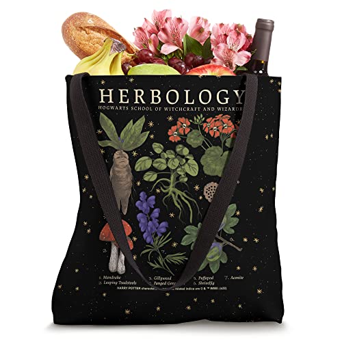 Harry Potter Herbology Mandrake Herbs Diagram Tote Bag