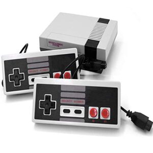 classic retro console, av output mini nes old video game console built-in 620 games with 2 classic controllers for adults and children