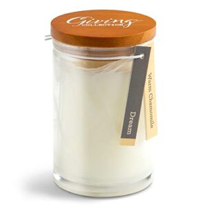 DEMDACO Creamy White Dream Warm Chamomile 4.5 Ounce Soy Wax Blend Giving Candle