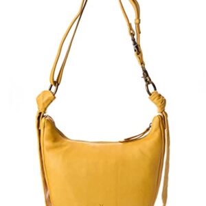 Frye Womens Nora Knotted Crossbody Bag, Yellow, One Size US