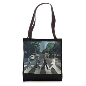 the beatles: vintage abbey road tote bag