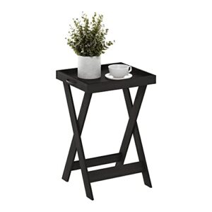 Furinno Classic Tray Table with Removable Tray, Espresso