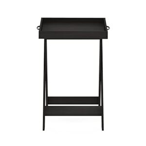 Furinno Classic Tray Table with Removable Tray, Espresso