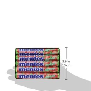 Mentos Chewy Mint Candy Roll, Strawberry, Non Melting, Party,15 Count (Pack of 1)