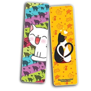 Creanoso Cat Designs Bookmarks (10-Sets X 6 Cards) - Premium Quality Bulk Buy Value Savers Personal Collection