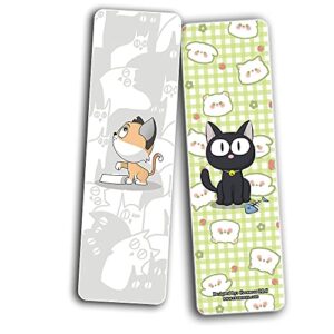 Creanoso Cat Designs Bookmarks (10-Sets X 6 Cards) - Premium Quality Bulk Buy Value Savers Personal Collection