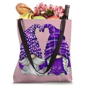 Purple Gnome Spring Aesthetic For Women And Summer Lavender Tote Bag