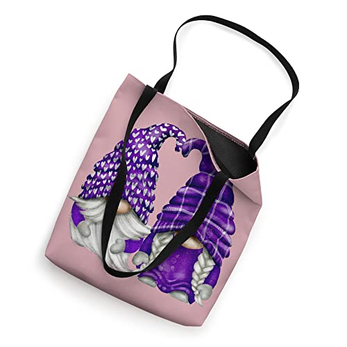 Purple Gnome Spring Aesthetic For Women And Summer Lavender Tote Bag