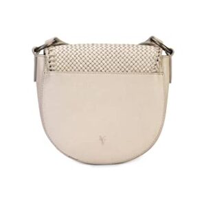 Frye Melissa Woven Saddle Bag, Cream