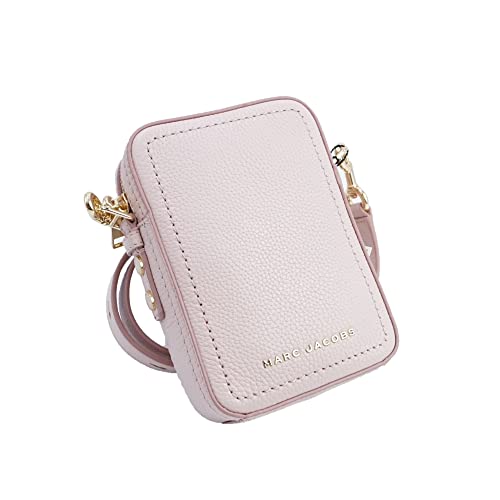 Marc Jacobs H131L01RE21-696 Peach Whip Pink With Gold Hardware Women's North South Leather Crossbody Bag