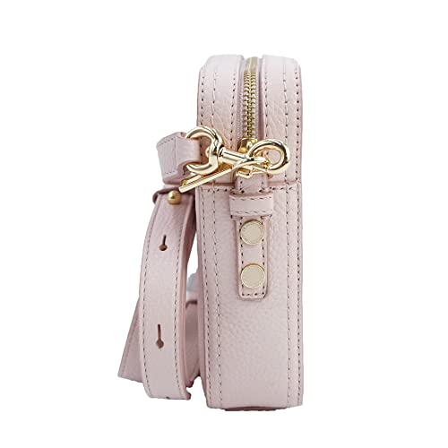 Marc Jacobs H131L01RE21-696 Peach Whip Pink With Gold Hardware Women's North South Leather Crossbody Bag