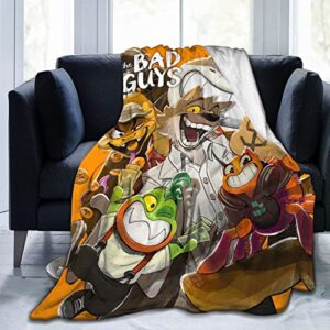 badudguysr anime movie blanket flannel fleece throw blankets for sofa bed couch bedroom decor 50 in x 40 in black2 50 inch x40 inch