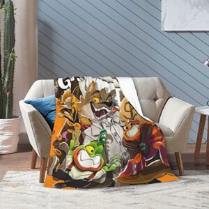 BADUDGUYSR Anime Movie Blanket Flannel Fleece Throw Blankets for Sofa Bed Couch Bedroom Decor 50 in X 40 in Black2 50 inch x40 inch