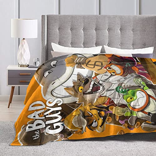 BADUDGUYSR Anime Movie Blanket Flannel Fleece Throw Blankets for Sofa Bed Couch Bedroom Decor 50 in X 40 in Black2 50 inch x40 inch