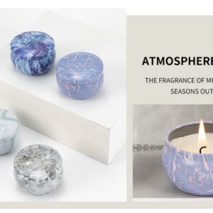 Scented Candles Gifts for Women,12 Pack Candles for Home Scented(Marble), Soy Scented Candles for Home, Aromatherapy Candle Gifts Set for Christmas Day, Birthday, Mothers Day