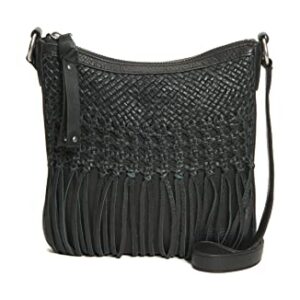 Frye Melissa Woven Swing Pack, Black