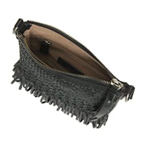 Frye Melissa Woven Swing Pack, Black