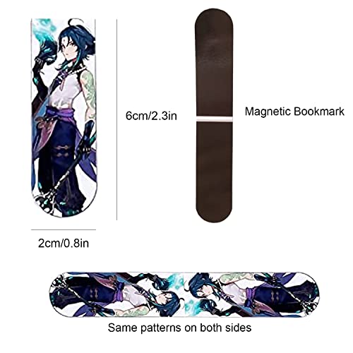 Anime Bookmark Magnetic Bookmark 18pcs Anime Gifts Anime School Supplies Anime Merch Anime Stuff (Yuan bookmarks-18pcs)