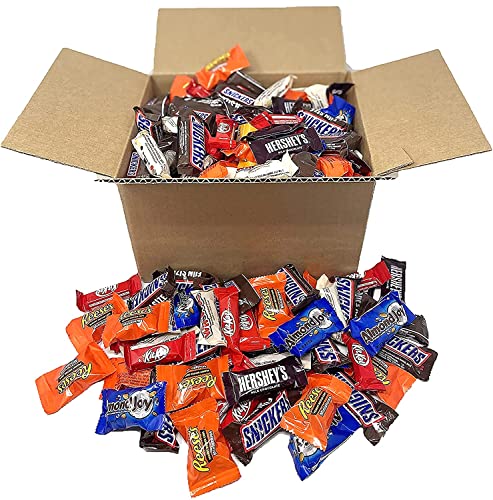 Taboom Bulk Easter Chocolate, Individually Wrapped: 5 LB Box Christmas Candy Variety Pack with Hershey's Milk Chocolate Bars, Reese's Mini Peanut Butter Cups, Snickers, Kit Kat, Almond Joy And Whoppers