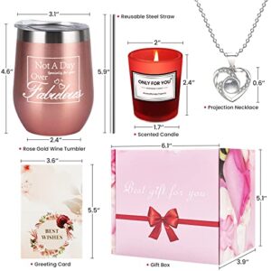 Birthday Gifts for Women Best Friends, Friendship Gifts for Women BFF Gifts Sister Gifts Tumbler Scented Candles Bath Bomb Funny Gifts for Female, Her, Sister, Friends