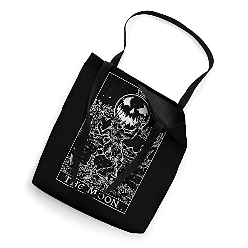 The Moon Tarot Card Halloween Werewolf Gothic Horror Witch Tote Bag