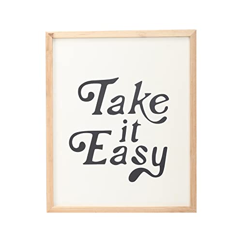 Take it Easy, Inspirational Hanging Wood Wall Decor | Relax boho Wall Decor Cute Art Sign