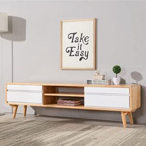 Take it Easy, Inspirational Hanging Wood Wall Decor | Relax boho Wall Decor Cute Art Sign