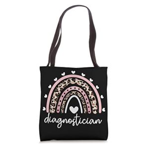 educational diagnostician rainbow educational diag tote bag