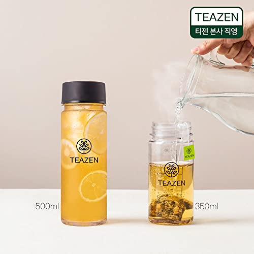 TEAZEN Eco Bottle-12oz 350ml, Reusable Drinking Water Bottle, Lightweight Leak-Proof Design-BPA Free- Wide Mouth & Easy to Clean (Classic)