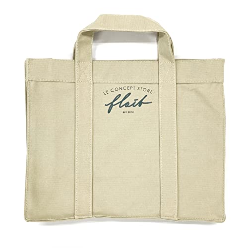 Floit Cotton Canvas Tote Ecobag (Khaki toned Beige)