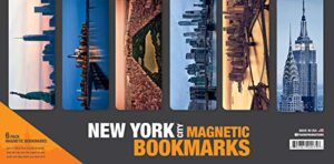 psaris productions set of 6 large new york magnetic bookmarks with “soft touch” silky smooth coating #2. made in usa