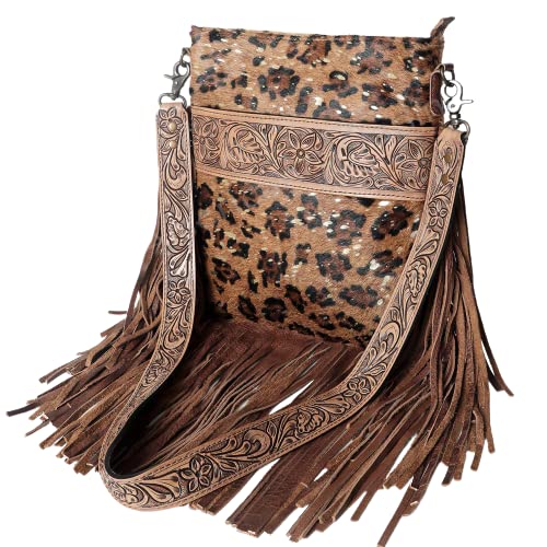 American Darling Cheetah Crossbody with Fringe