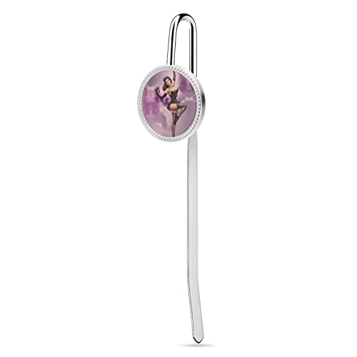 Pin Up Girl Metal Bookmark for Women Men Cute Bookmarker Page Markers for Birthday 1.2"