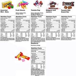 Bulk Starburst & Tootsie Favorites 4.5 Lb Candy Variety Value Bundle Care Package 200+ Pcs (72 Oz)