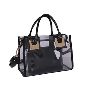 sikiwind transparent pvc shoulder crossbody bags women handbag fashion jelly clear beach shopping tote female travel clutch