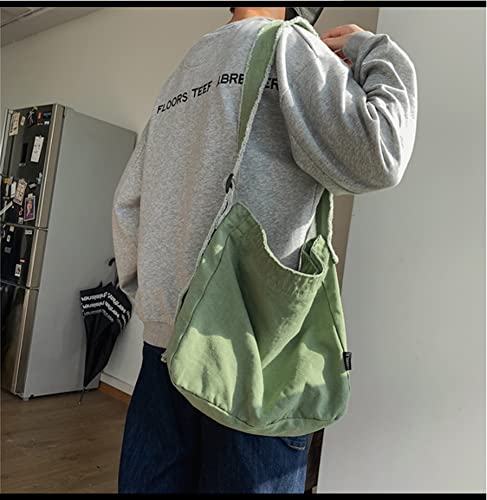 Large Hobo Bag for Women Canvas Tote Bag Shoulder Bag Fashion Hobo Bag Women Men Messenger Bag for School Work