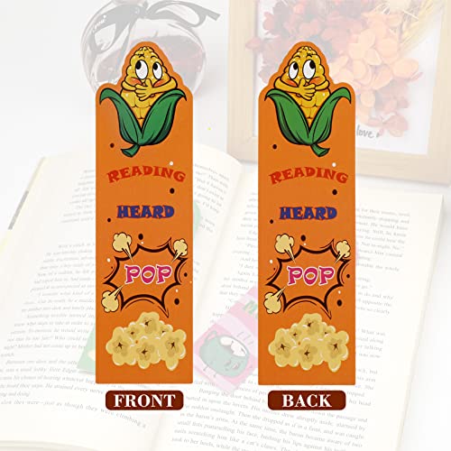 MWOOT 36 PCS Paper Bookmark, Fruit Cardboard Bookmarks Multipack, Educational Book Marker Card Set for Children Kid, Book Page Clip Book Lover Gifts School Rewards, Reading and Spelling